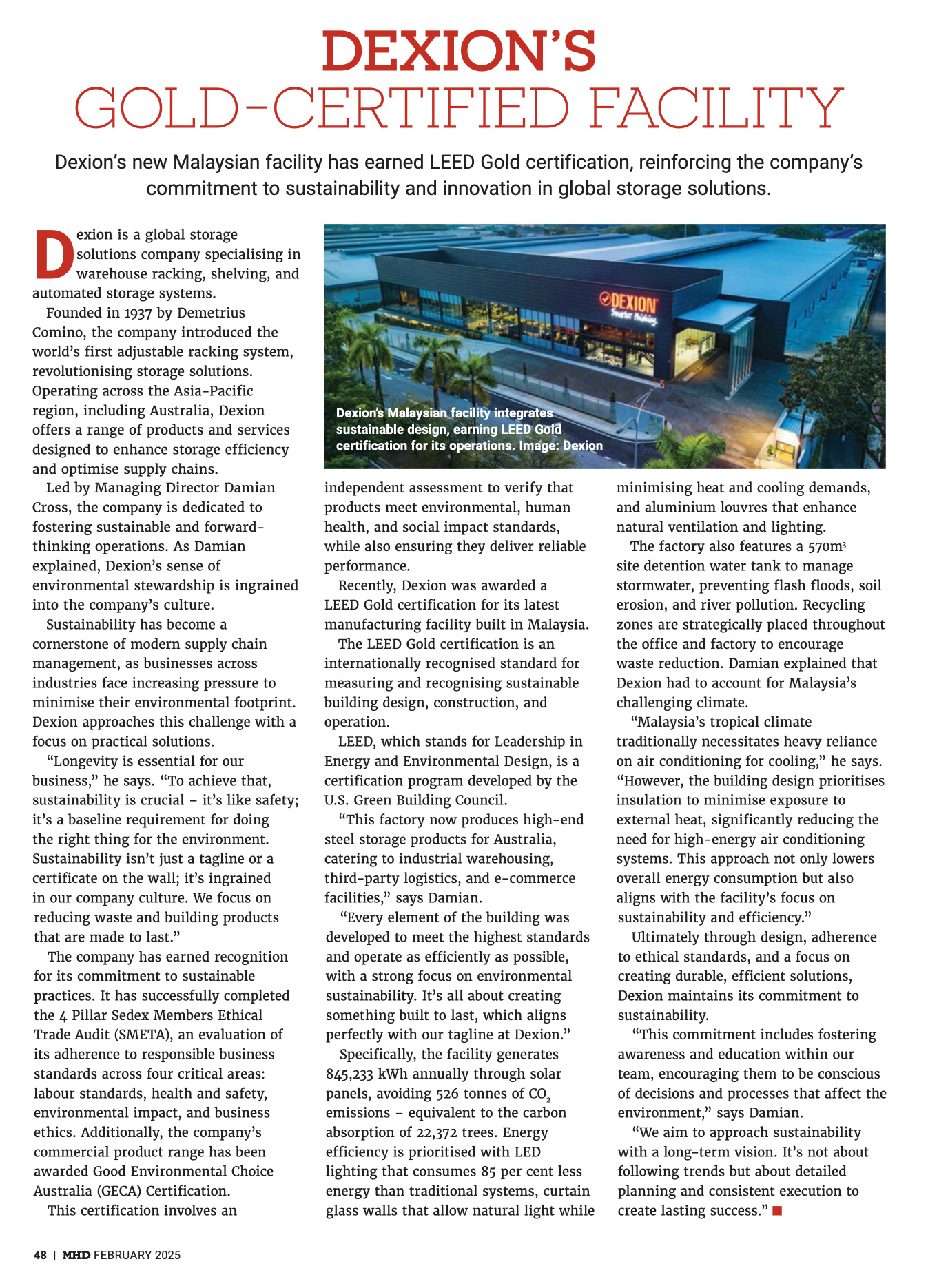 Dexion S Environmental Commitment Sustainable Storage Apac